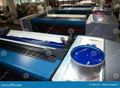 Press Printing Offset Machine Detail Ink Stock Image Image Of Journal Newspaper 20401351