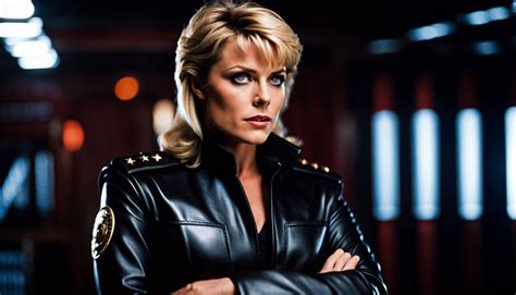 Blonde Beautiful Amanda Tapping As Leather Clad By Johnartzy888 On Deviantart