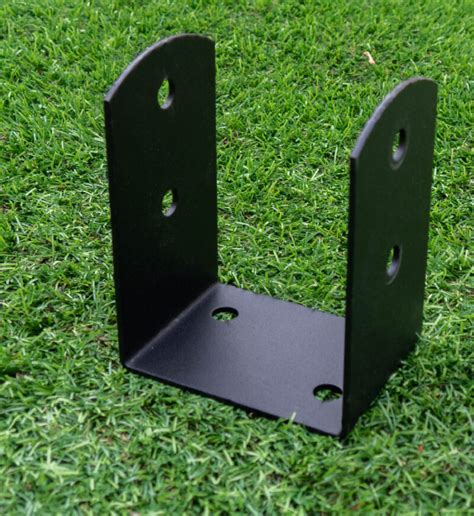 Black U Shape Bolt Down Pergolpost Support Tg Supplies Your 1
