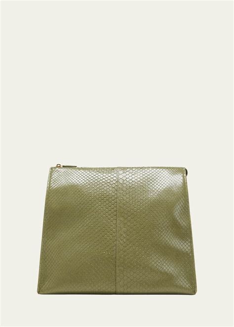 The Row Aspen Python Zip Shoulder Bag Bergdorf Goodman
