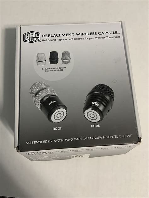 Heil Rc22 Wireless Mic Replacement Capsule Reverb