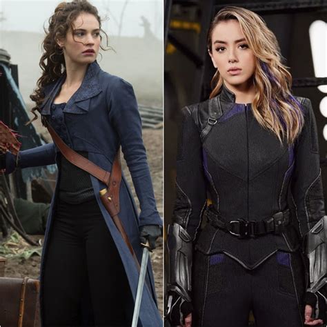 Hottest Action Female Second Round Lily James Vs Chloe Bennet R