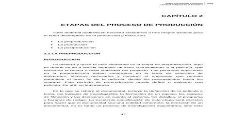 CapÍtulo 2 Etapas Del Proceso De ProducciÓn Kimeriusesdelprocesode