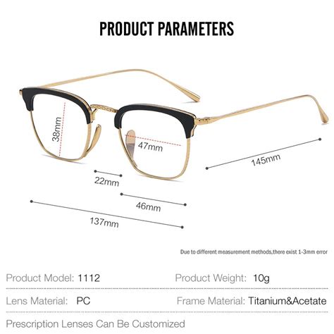 Men Ip Titanium Glasses Frames Acetate Square Myop Grandado