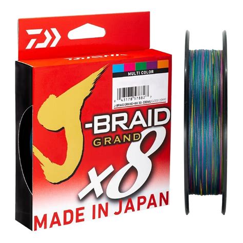 Daiwa J Braid Grand X8 Braid Line 500m Multicoloured 80 Lb