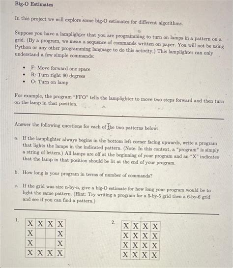Solved Big O Estimates In This Project We Will Explore Some