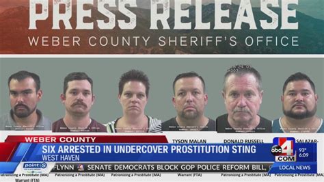 Undercover Prostitution Sting Leads To 6 Arrests In Weber County