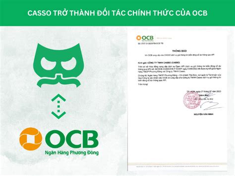 Casso Ocb Tự Hào đối Tác Chính Thức Về Open Banking Robot Tài Chính Casso