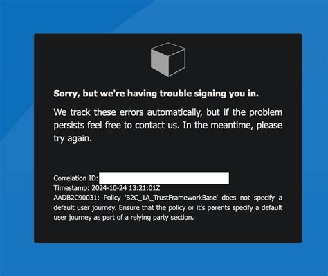 Blackbaud Saml Policy Error