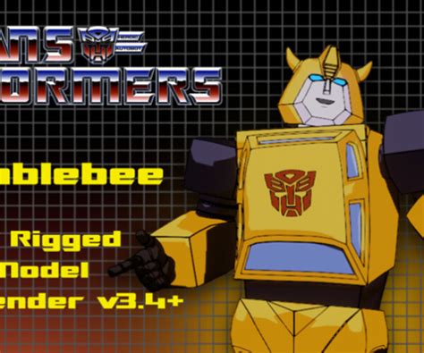 Artstation Transformers Generation 1 Bumblebee 3d Blender Rigged