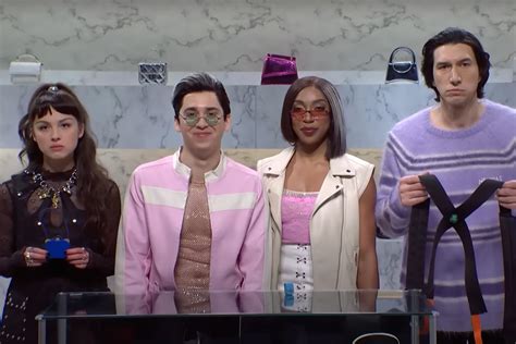 Olivia Rodrigo Helps Adam Driver Sell Tiny Bags On Snl