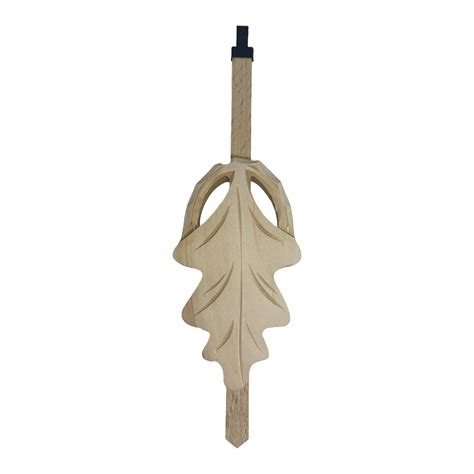 Cuckoo Clock Arched Oak Leaf Pendulum 2 1 4 × 4 Leaf Ronell Clock Co