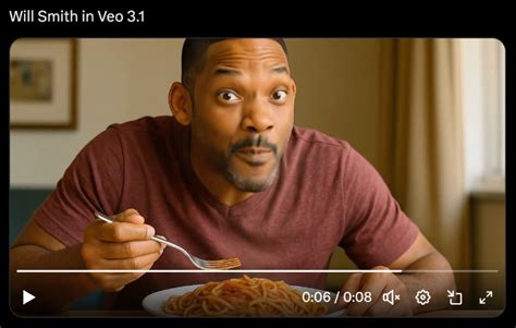 Will Smith Spaghetti And The Astonishing Speed Of Ai Progress The