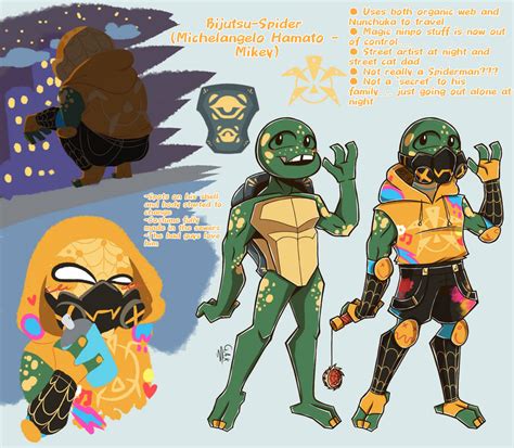 Rottmnt Au Spider Mikey By Geluatekurama On Deviantart