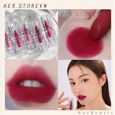 Son 3ce Soft Matte Lipstick Cold Space MÀu Cherry ĐỎ TÍa Shopee Việt Nam