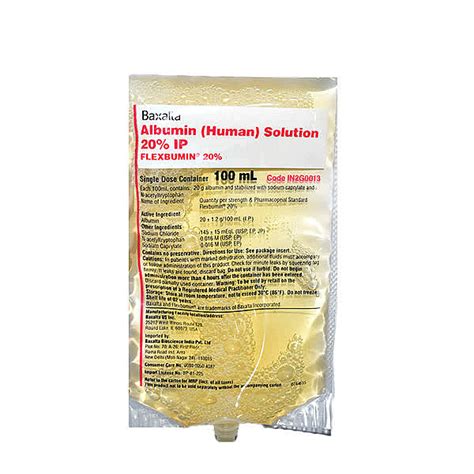 Flexbumin 20 100 Ml Onco Healthmart