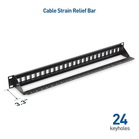 Cable Matters 24 Port Keystone Patch Panel For Wall Mount Or Rackmount