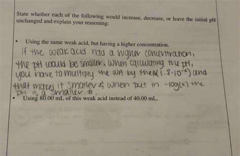 Solved State Whether Each Of The Following Would Increase