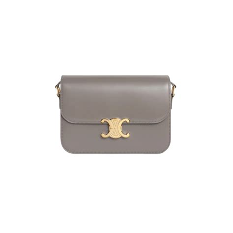 셀린느 샤이니 카프스킨 클래식 트리옹프 백 페블 Celine Kream