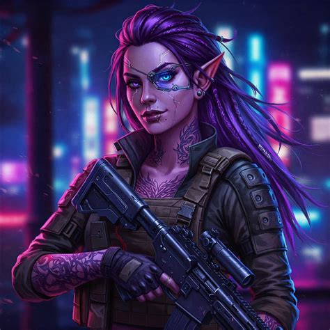 Shadowrun Elf Runner By Ehran The Scribe On Deviantart