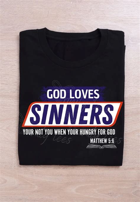 God Loves Sinners Snickers Theme Etsy