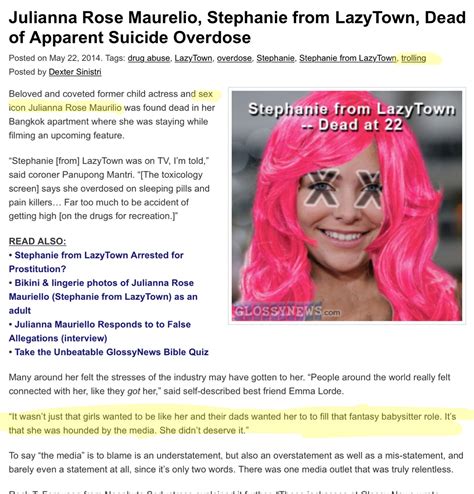 Lazy Town Stephanie Arrested