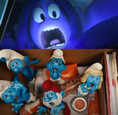 Ruby Gillman And Live Action Smurfs Screaming By Wheresmyblocks On Deviantart