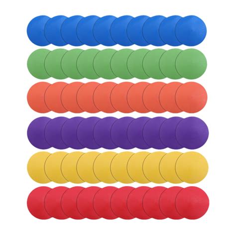 Amleso 60 Pieces Markers Flat Field Cones Lightweight 15 Cm Floor S