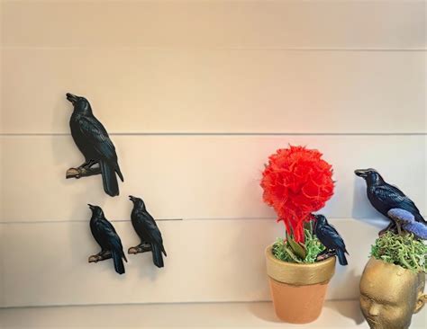 Raven Crow Halloween Art Supplies For Jewelry Altered Assemblages