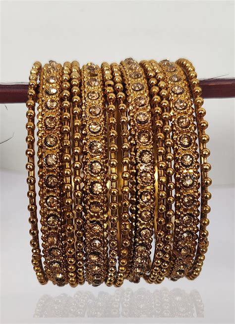 Buy Gold Designer Bangles Online At Best Price Cbazaar