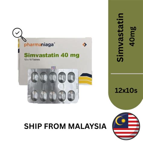 Simvastatin 40mg 10s Cholesterol Control Medication Expiry 92026