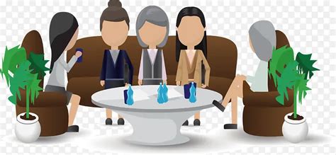女性公司茶话会png图片素材下载图片编号8464109 Png素材网