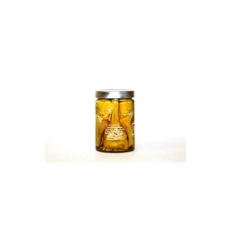 Artichokes With Stem 520 Gr Preserved With The Stem In Olive Oil Mint