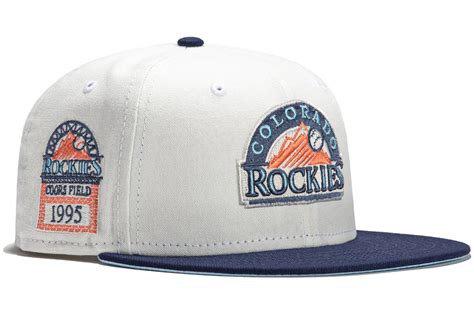New Era Colorado Rockies Monaco 1995 Inaugural Patch Logo Hat Club Exclusive 59fifty Fitted Hat