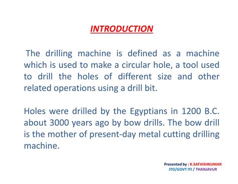 Drilling Machine Classifications Pdf