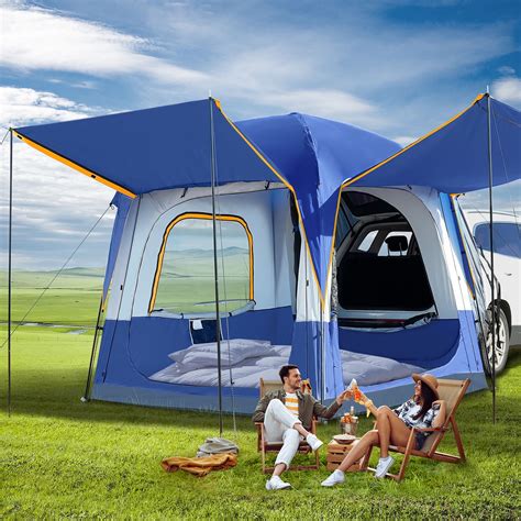 Mophoto Suv Tents For Camping 4 People Pu 3000mm Waterproof Suv Tent