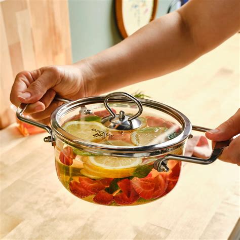 Karaca Amore Borosilikat Cam Derin Tencere 16 Cm Karaca