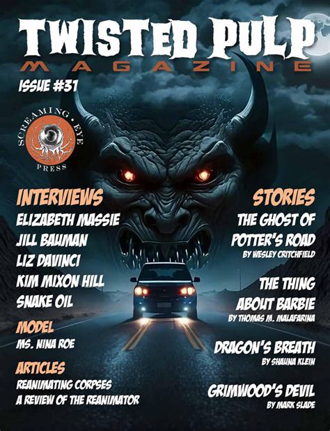Twisted Pulp Magazine 31 Horror Fiction Interviews And Art