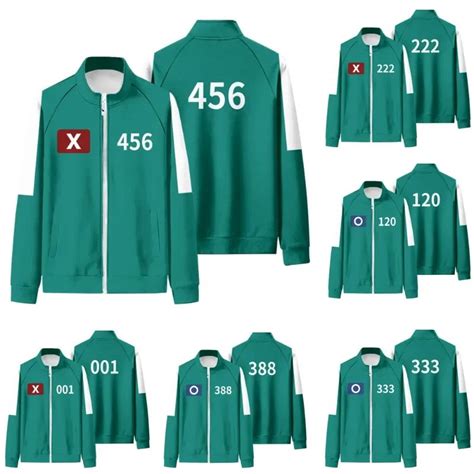 Squid Game 2 Cosplay Costumes Seong Gi Hun 456 Lee Myung Gi 333 Coat