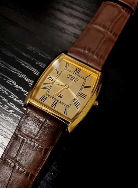Seiko 🔥rare Vintage Seiko Slim Barrel Tank Mens Wrist Watch Grailed
