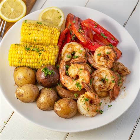 Festive Cajun Shrimp And Sweet Corn Platter For Summer