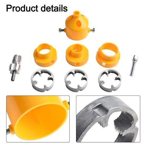 Versatile Pvc Pipe Threader Kit 4 Point And 6 Point Compatible Tool For Easy