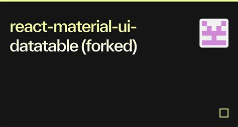 React Material Ui Datatable Examples Codesandbox