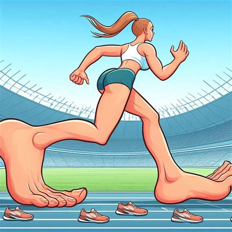 Woman Runner Big Feet Ai By Katitatiwa On Deviantart