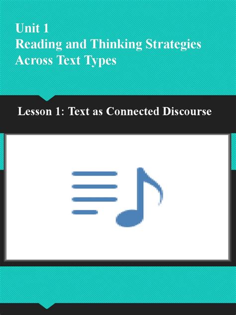 unit 1 lesson 1 text as connected discourse pdf writers poetry