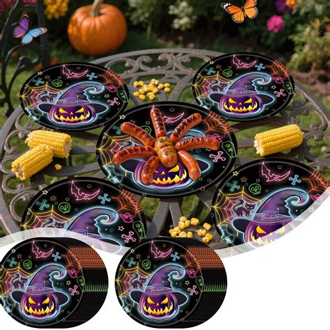 Vbxoae Halloween Party Tableware Set For Decorations And Catering With