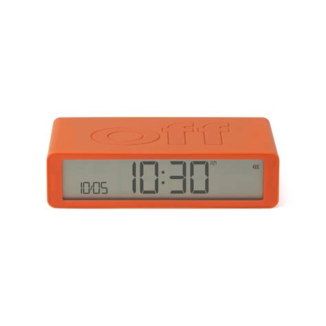 Lexon Flip Rechargeable Alarm Clock Orange Moma Design Store