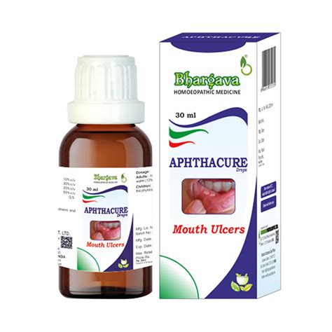 Aphthacure Drops Effective Mouth Ulcer Drops Doctor Bhargava