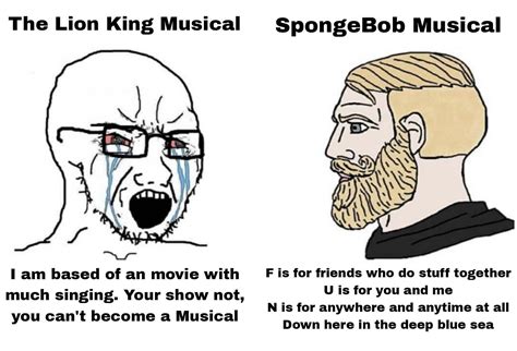 Chad Spongebob Musical Is Superior R Memes