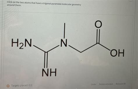 Click On The Two Atoms That Have A Trigonal Pyramidal